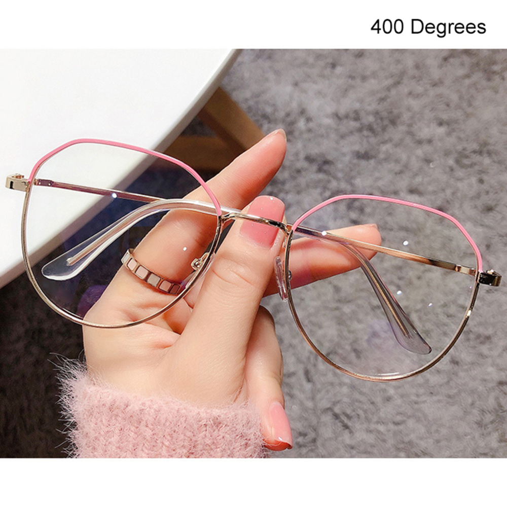 Anti-Blue Light Eye Protection Spectacl Polygon Retro Metal Optical ...