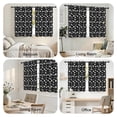 Baseballs Stars Black Pattern Blackout Curtains,Triple Weaved Fabric ...