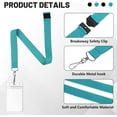 24-Pack Peacock Breakaway Lanyards with Waterproof Badge Holders ...