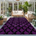 Area Rugs 4'x6'. Purple Black Halloween Carpet Runner Indoor Outdoor ...