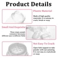 12 Pack Plastic Powder Jar Mini Empty Powder Bottle, Empty Face Powder ...