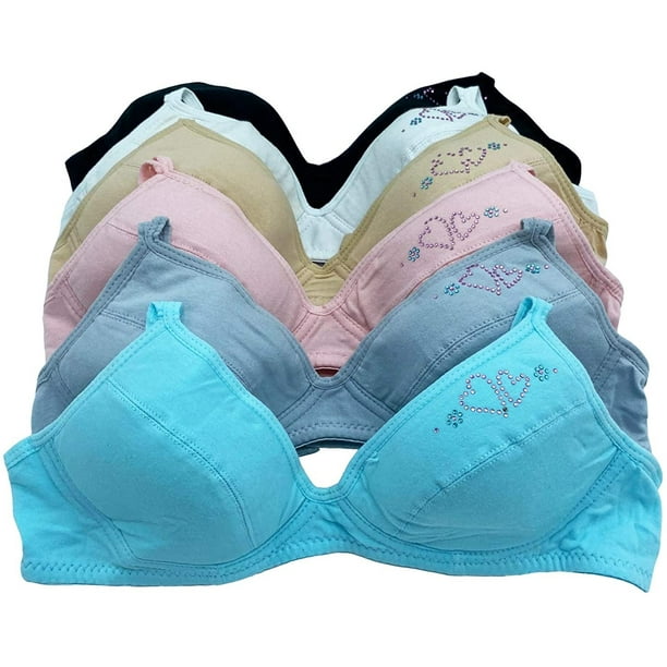 Iheyi - iheyi Bras 6 Pack Soft Padding Teenager Bra (30A, 6273 ...