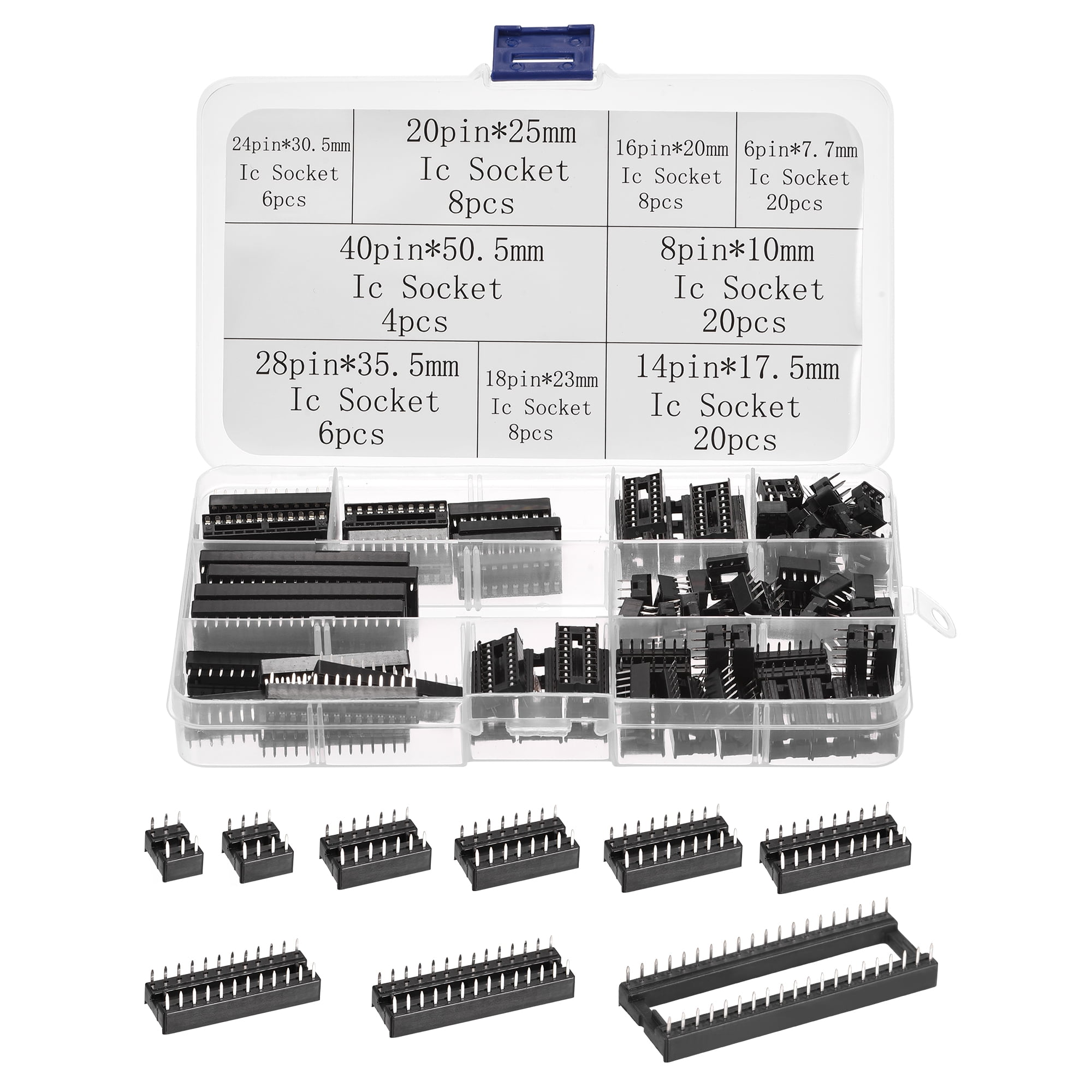 Chip Dip Chip And Dip Uxcell 25pcs DIP IC Chip Socket Adapto 2.54mm ...
