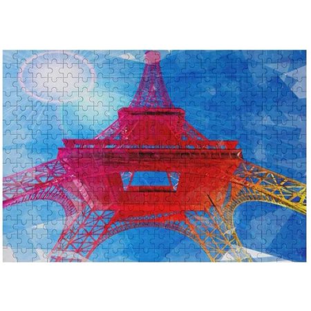 Jigsaw Puzzles Tower Red Toy Kid Educational Games Brain Challenge ...