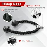 Gymax Cable Machine Attachment Set V-Shaped Press Down Bar, Tricep Rope ...