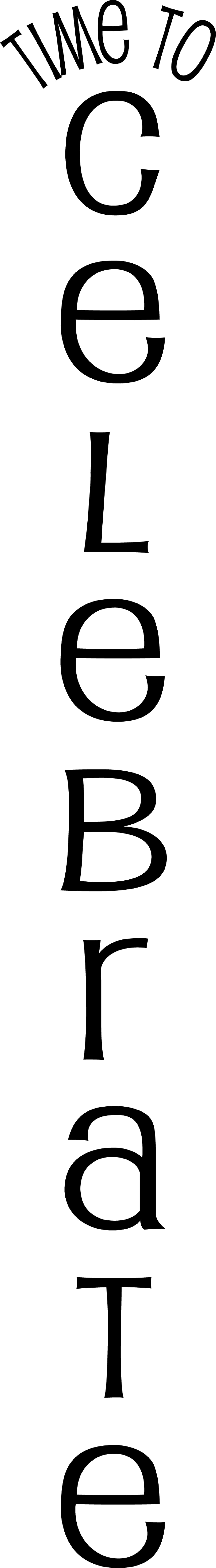 Time To Celebrate Vertical New Year Party Cheers Wall Decals for Walls ...