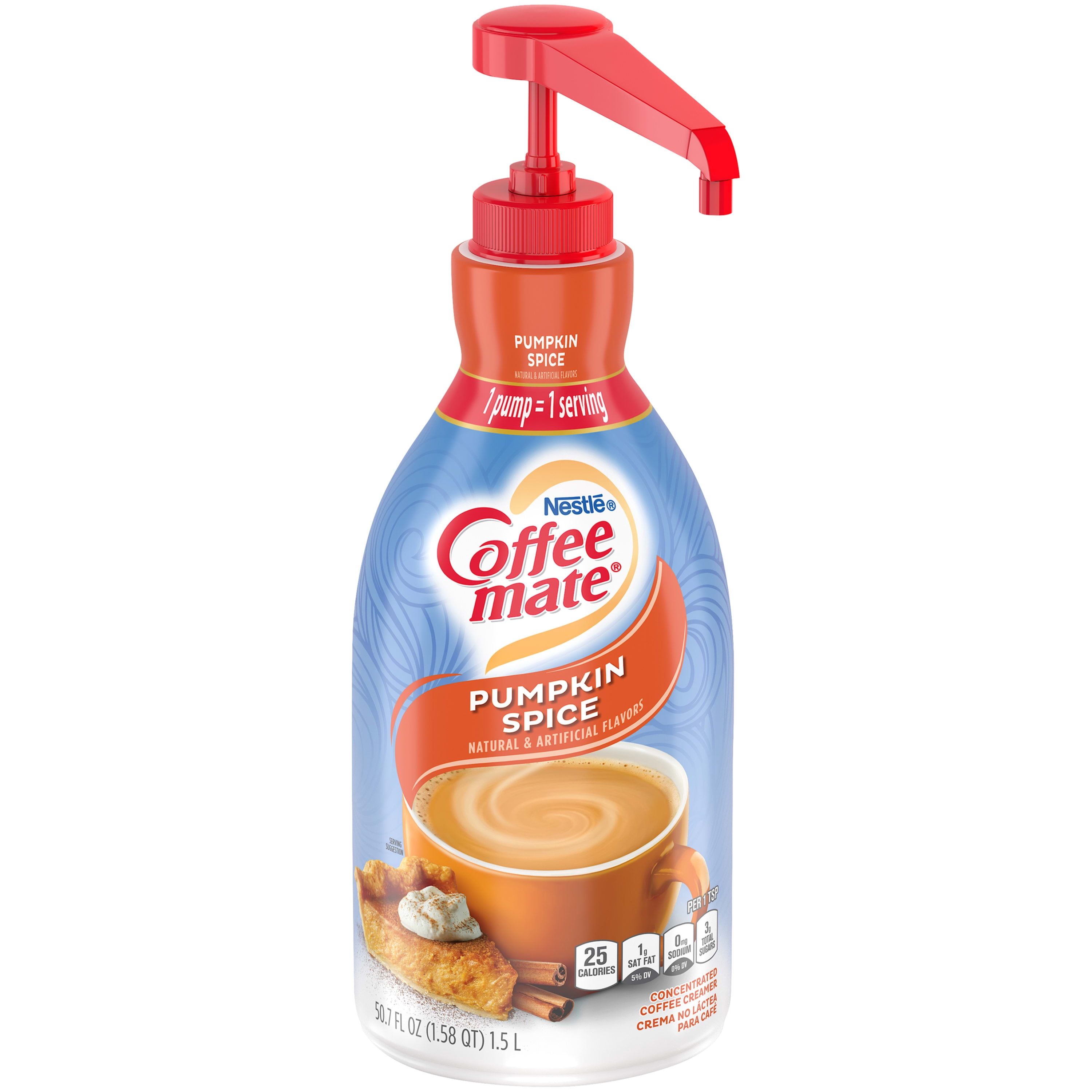 Nestle Coffee Mate Liquid Creamer Pump, Pumpkin Spice Coffee Creamer ...