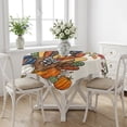 Autumn Thanksgiving Turkey Table Cloth 54x54in, Waterproof Square ...