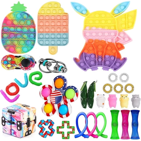 TIK Tok Fidget Packs Anti-Anxiety Tools, Sensory Big Size Pop-On-It ...
