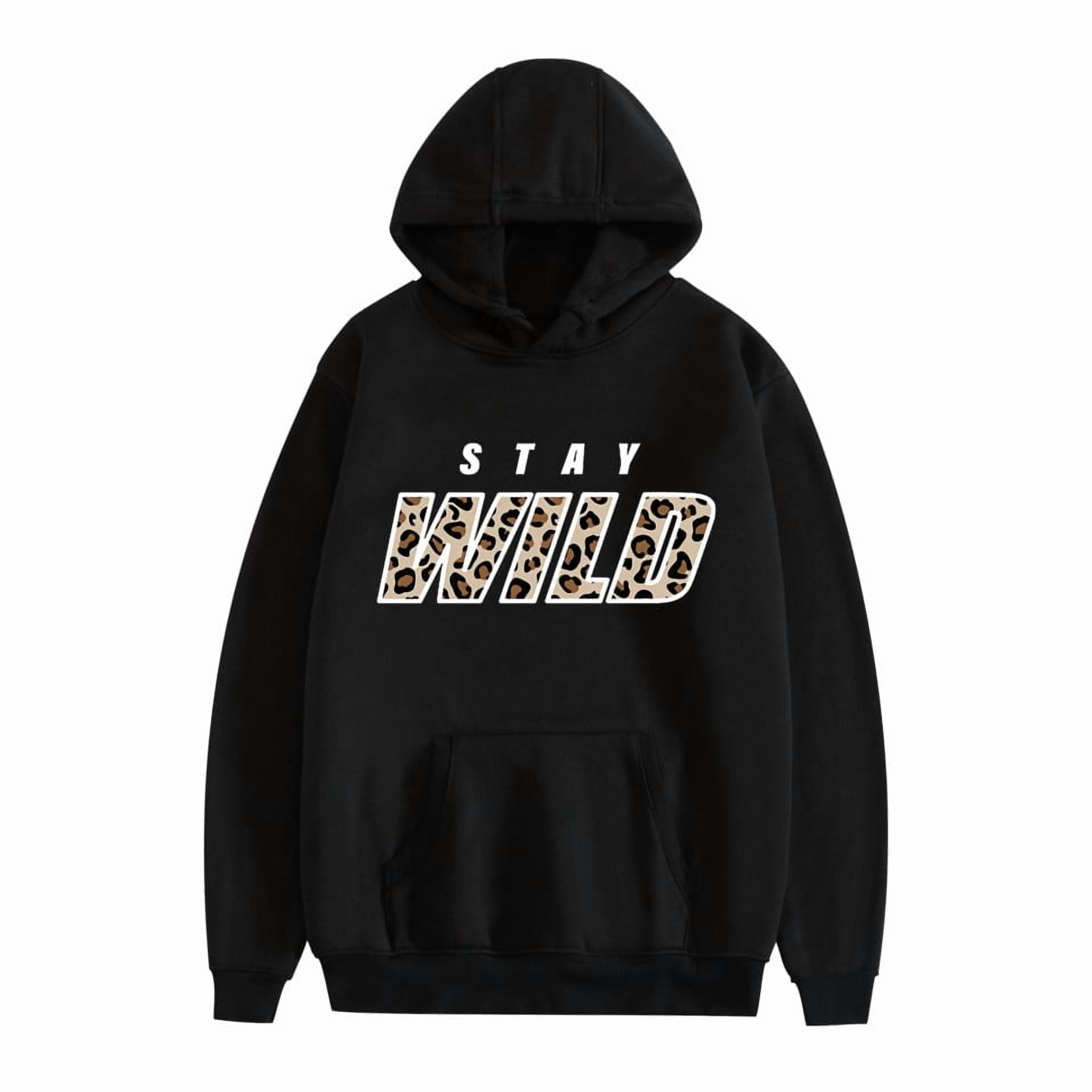 Click here for Jixin Ben Azelart Stay Wild Hoodie Women Men Long... prices
