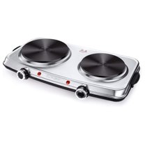 Cusimax 1800W Stainless Steel Electric Hot Plate Double Burner For ...