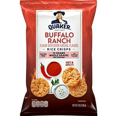 Quaker Rice Crisps, Savory Mix (Cheddar, BBQ, Ranch), Gluten Free, 30 ...