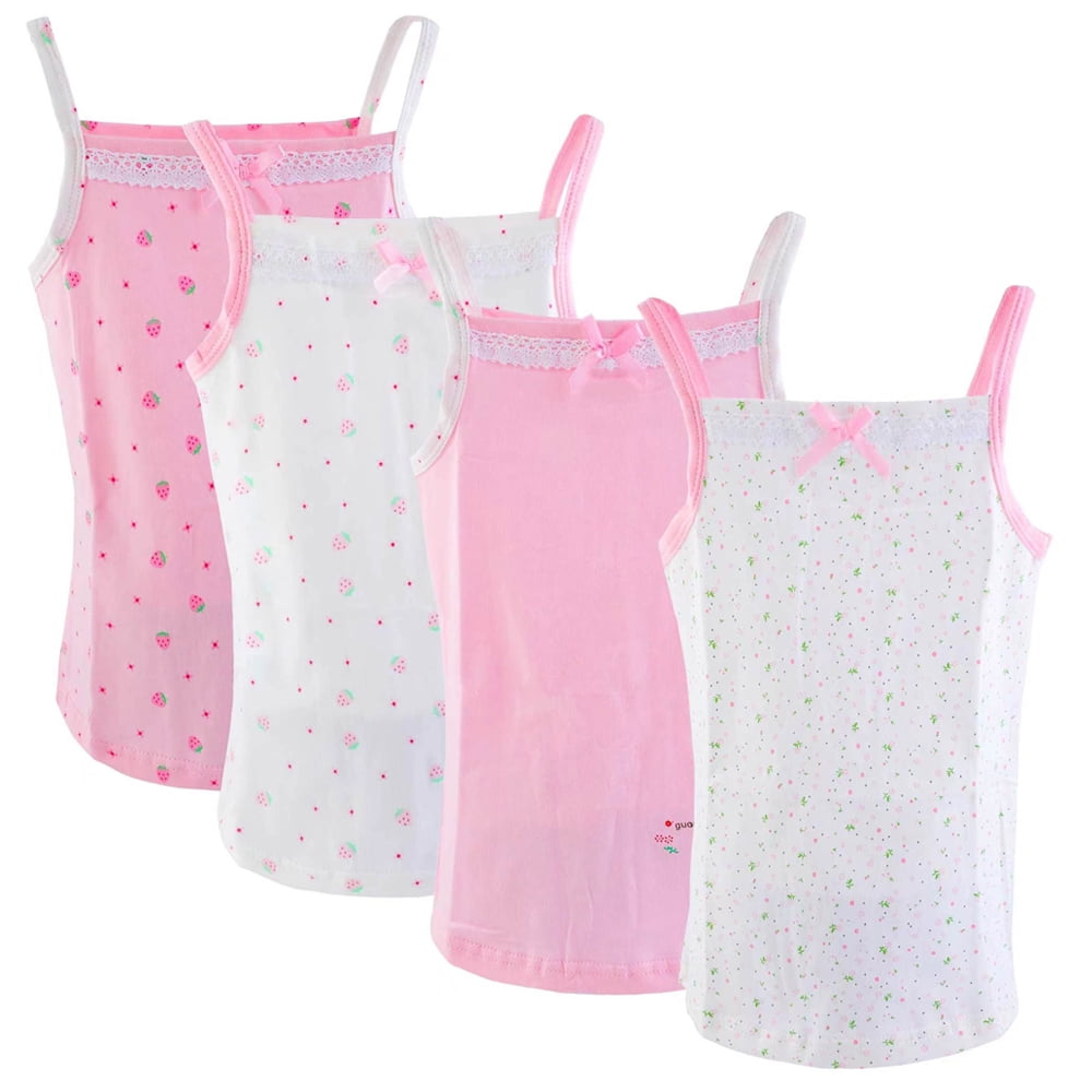 Click here for Hbhpov Girls Soild Undershirt  Kids Soft Cotton Ca... prices