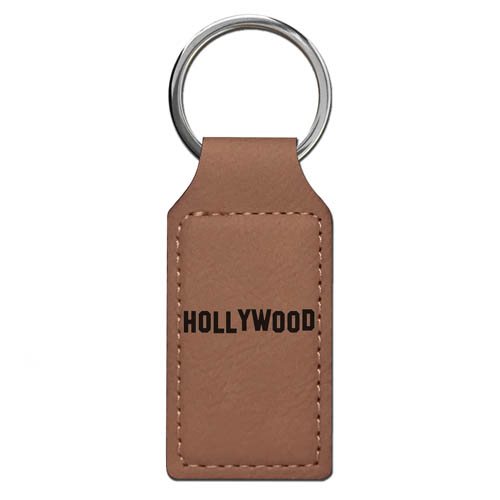 Keychain - Hollywood Sign (Dark Brown Rectangle) - Walmart.com