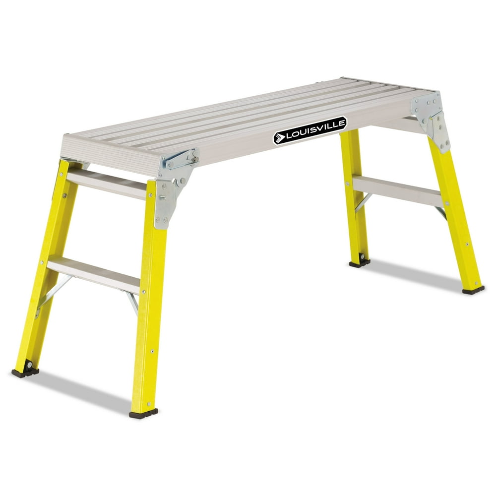 Louisville Fiberglass Mini Working Platform Step Stool, 300 lb Cap ...