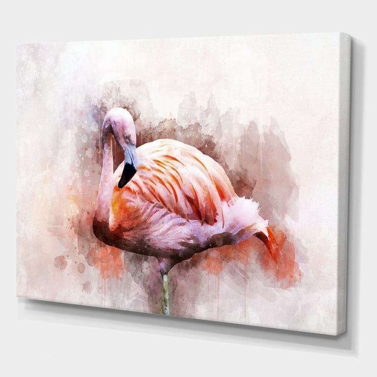Flamingo Painting Abstract
