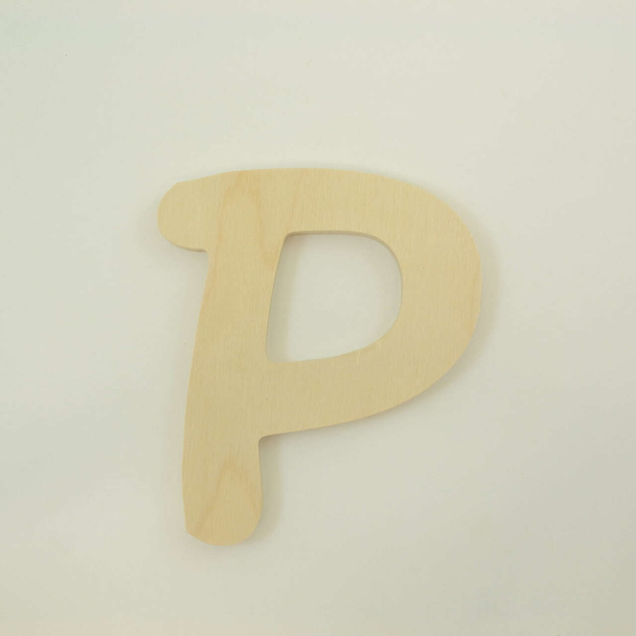 Package of 1, 10 Inch X 3/4" Thickness Baltic Birch Wood Letter P in ...