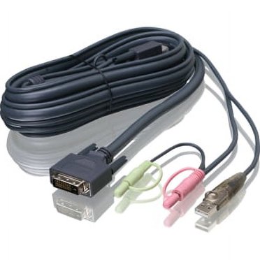 6FT DVI-I USB W/AUDIO KVM CABLE - Walmart.com