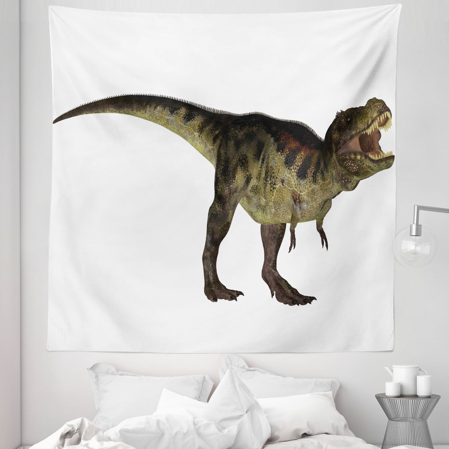 Dinosaur Tapestry, Tyrannosaurus Dinosaur Illustration Prehistoric ...