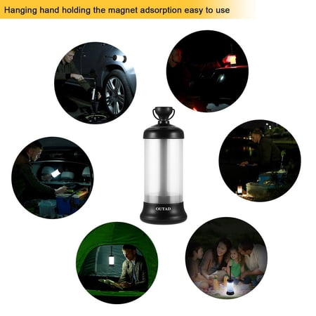 OUTAD Portable Rechargeable Outdoor LED Lantern Vehicle-mounted Travel ...
