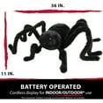 Haunted Hill Farm 36 In. Animatronic Crawler Spider, Indoor/Outdoor ...