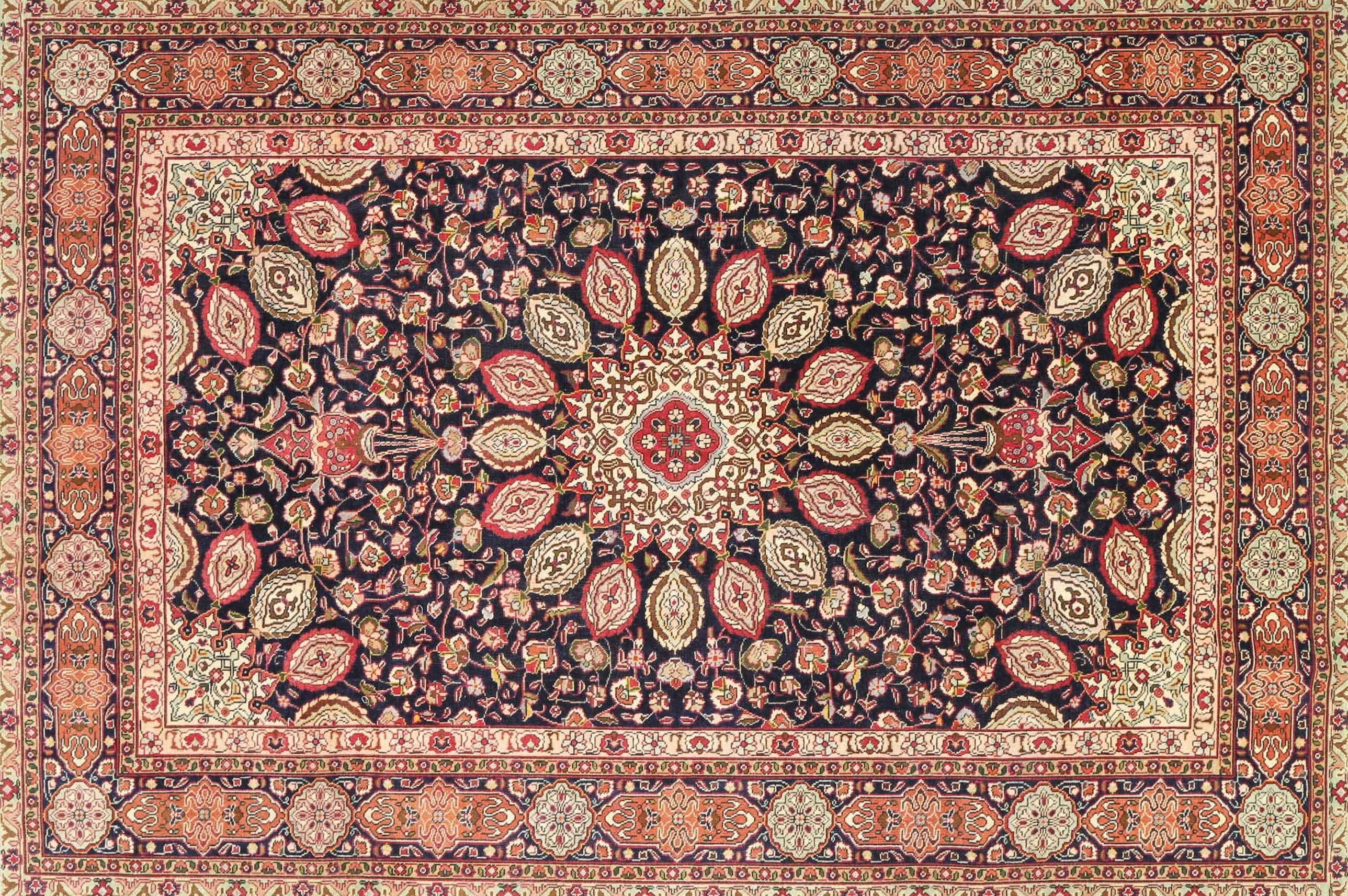 Ahgly Company Indoor Rectangle Traditional Saffron Red Medallion Area ...