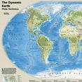 National Geographic The Dynamic Earth, Plate Tectonics Map, Laminated ...