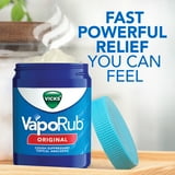 Vicks Vapo Rub Topical Chest Rub and Analgesic Ointment, Cough Medicine ...
