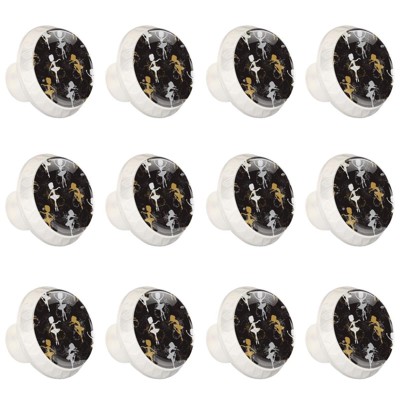 12 Pcs Feathers of Swan Knobs for Kitchen Cabinet Cupboard Dresser ...