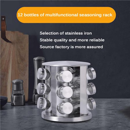 Spice Rack Round Stainless Steel Spice Rack Organizer Spice Racks ...