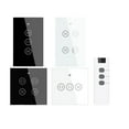 WiFi Smart Touch Curtain Blinds Roller Shutter Switch Smart Life Remote ...
