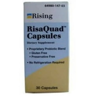Risaquad Probiotic Dietary Supplement Capsules, 30 Count - Walmart.com