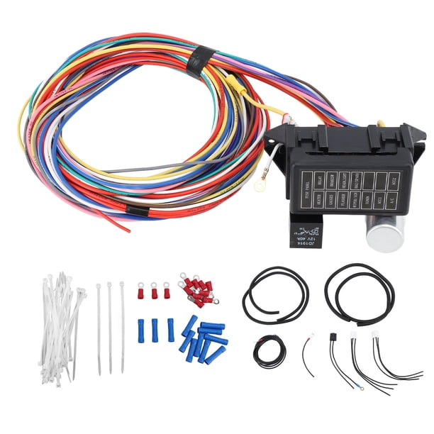 12 Fuse Circuit Wire Harness Classic Cars Wire Harness Kit 12 Circuit ...