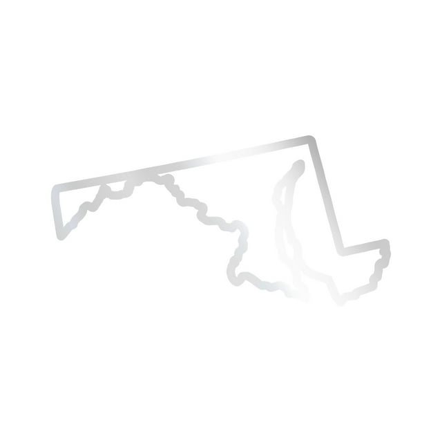 Maryland Outline Sticker Decal Die Cut - Self Adhesive Vinyl - Weatherproof - Made in USA - Many ...