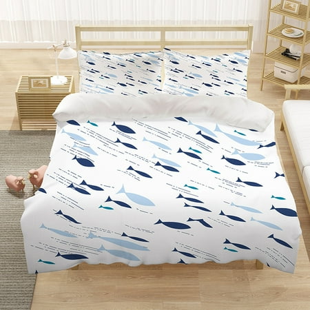 Home Textile Cartoon Ocean World Digital Printing Three-piece Bedding ...