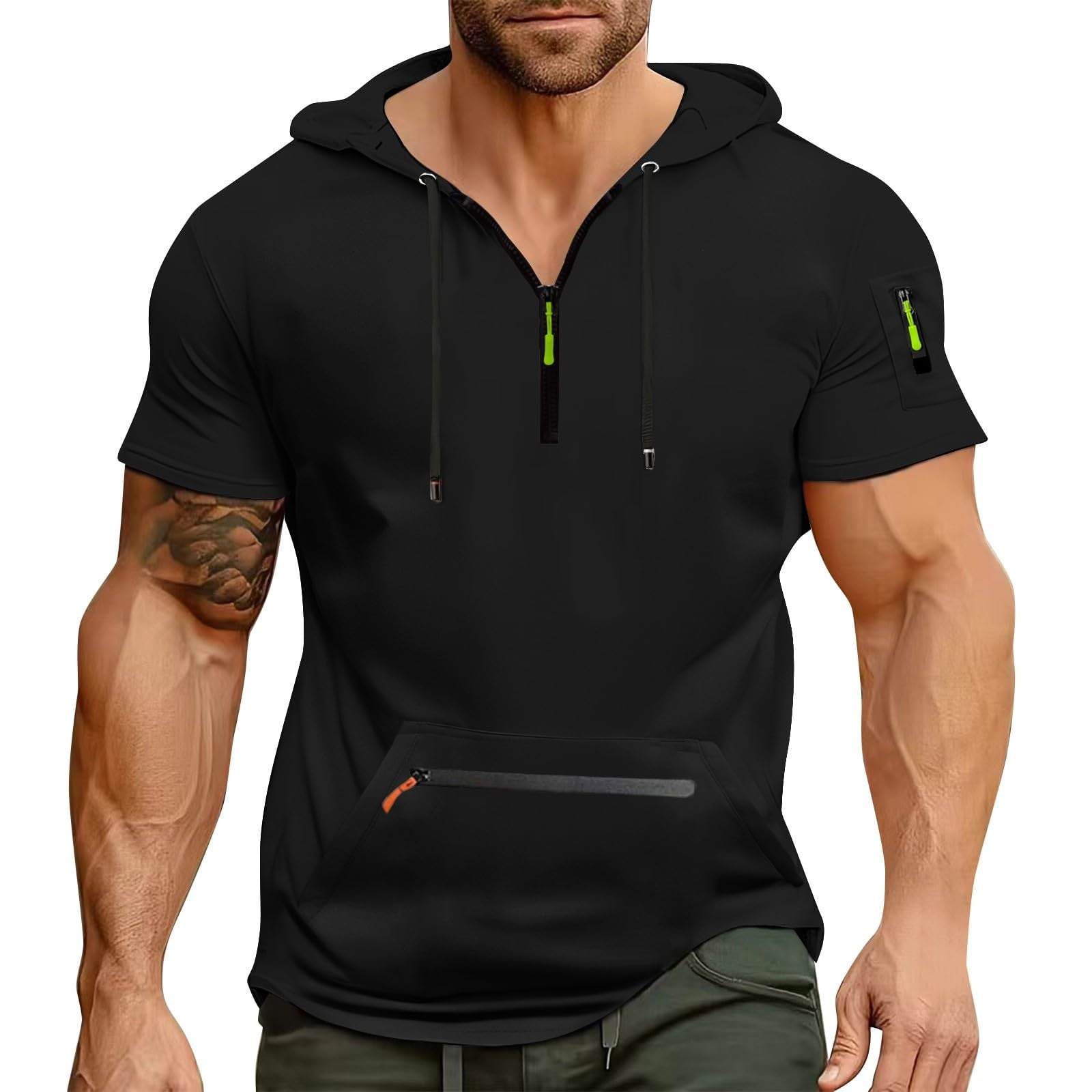 Click here for Visit The Apexora Store Mens Short Sleeve Hoodie W... prices