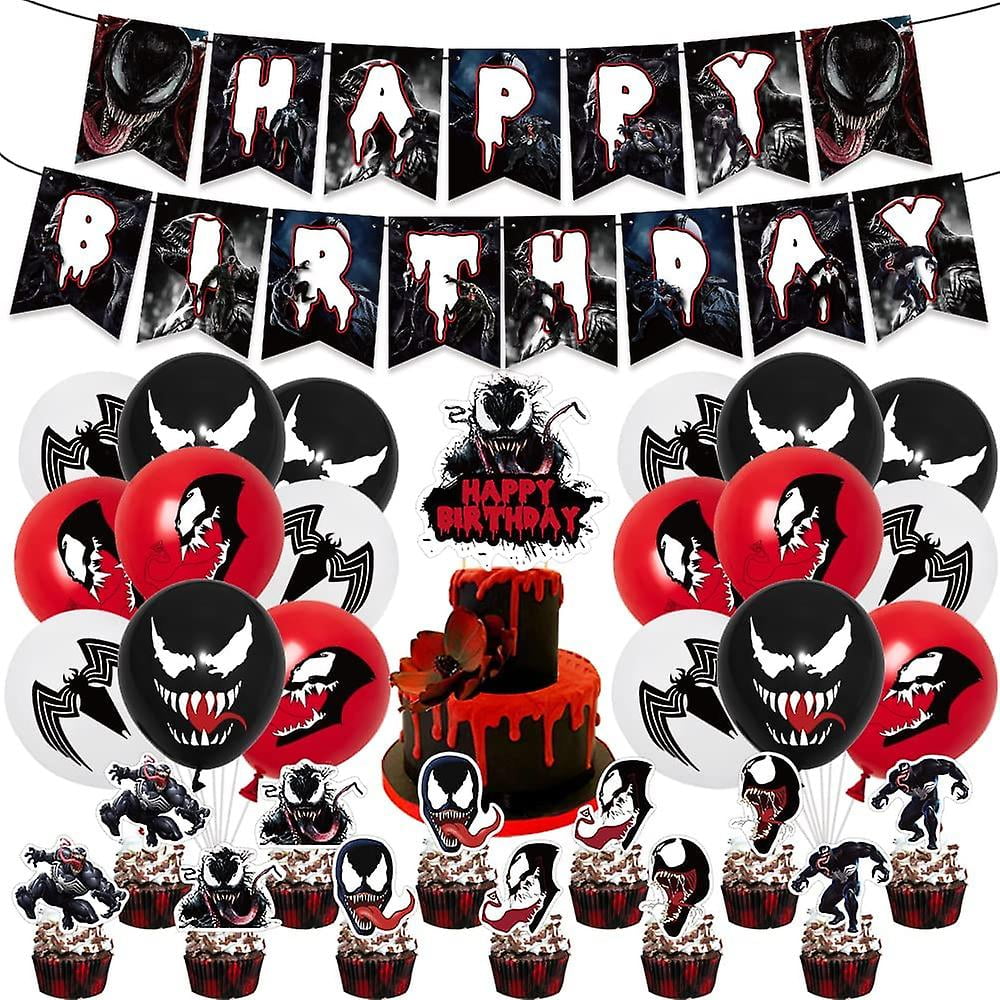 Venom Happy Birthday Party Decorations , Birthday Party Supplies For ...
