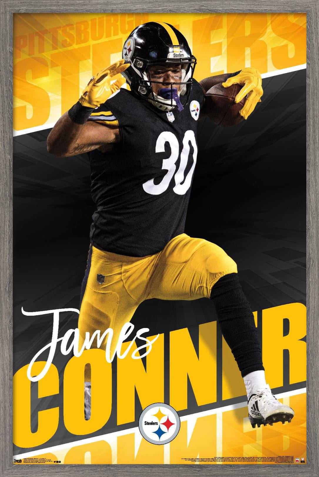 Trends International NFL Pittsburgh Steelers - James Conner 17 Wall ...