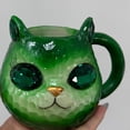 Cat Mug Resin Gems Kitten Shaped Geode Mineral Tea Cup for Home Decor ...