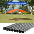 Keyohome Heavy Duty Tent Poles, Telescoping Retractable Iron Awning ...