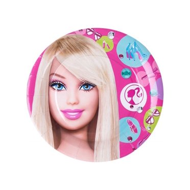 7 inch Barbie Round Dessert Plates (8 Pk) - Party Supplies Decorations ...