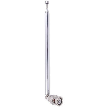 BNC Radio Antenna with BNC Male Plug Jack Connector Adapter Telescopic ...