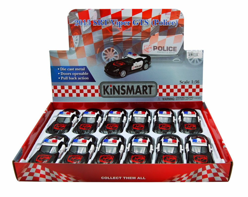 Box of 12 Diecast Model Toy Cars - 2013 Dodge SRT Viper GTS Police Car ...