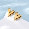 20pcs Ion Plating(IP) 304 Stainless Steel Heart Stud Earrings for Women ...