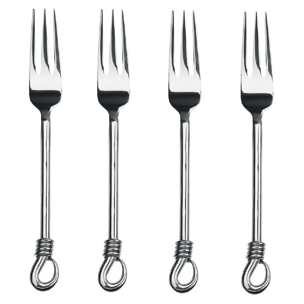 Gourmet Settings (GS) Twist 8 1/4" Dinner Fork (Set of Four) - Walmart.com