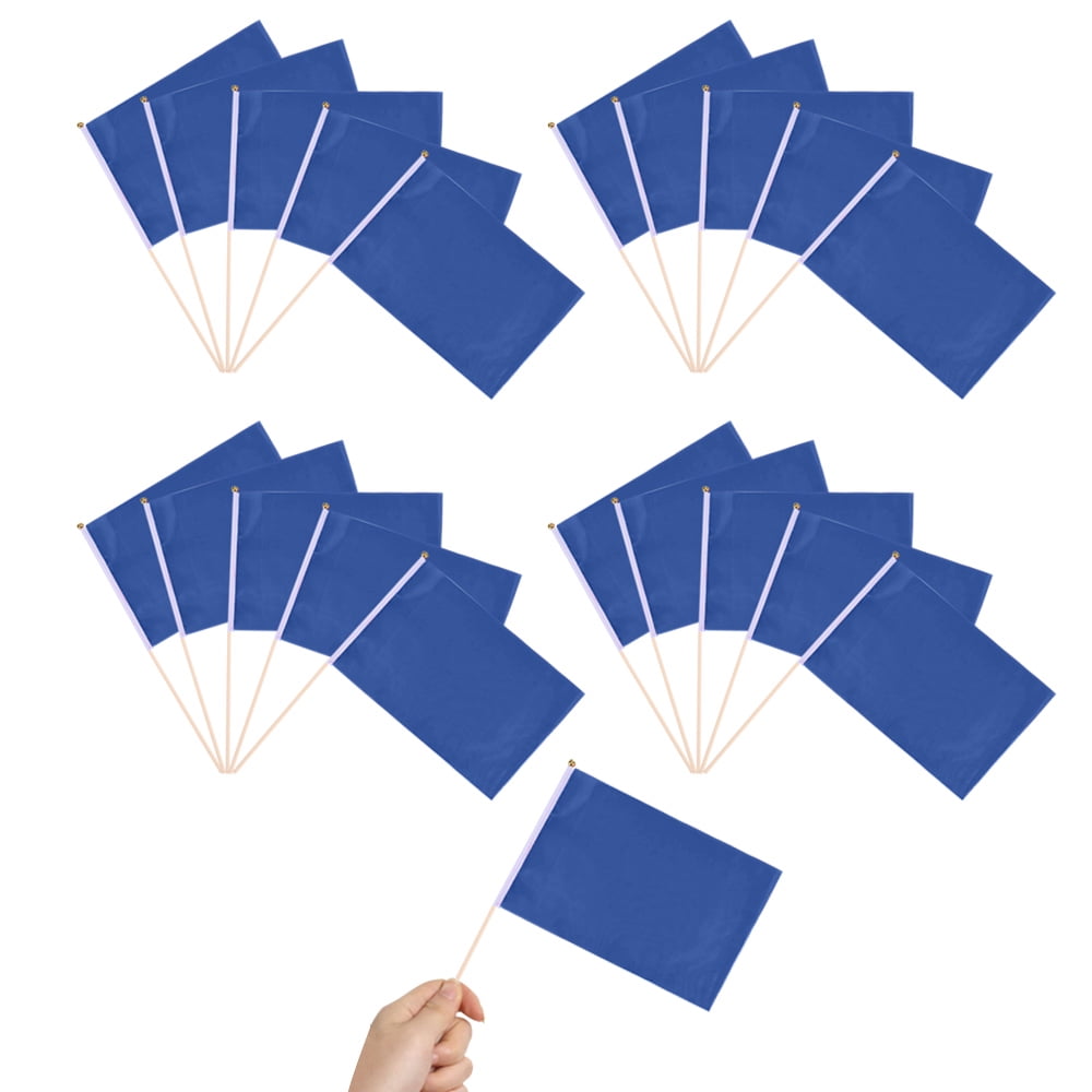20 banderines de bandera de palo, banderas pequeñas de mano, mini ...