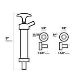 Pactrade Marine Boat RV Oil Change, Brass Hand Pump Self Priming Action ...