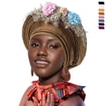 Aellinatey African Flower Turban Head Scarf Traditional Headwrap for ...