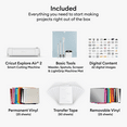 Cricut Explore Air 2 Smart Die-Cutting Machine + Vinyl Starter Kit ...