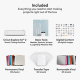 Cricut Explore Air 2 Smart Cutting Machine Bundle with Vinyl, Tools ...